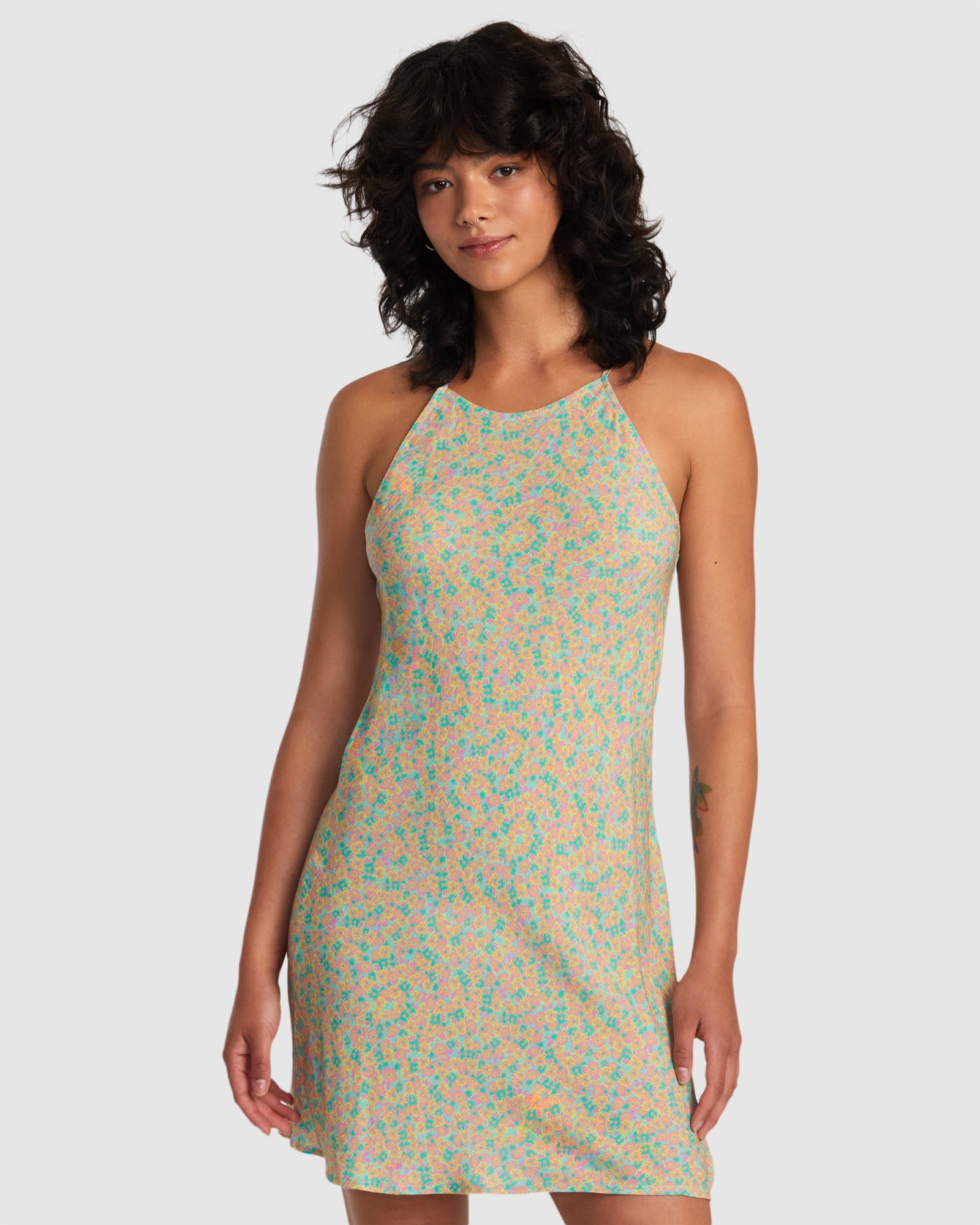 Womens Harlow Dress - Neon Green | RVCA AU