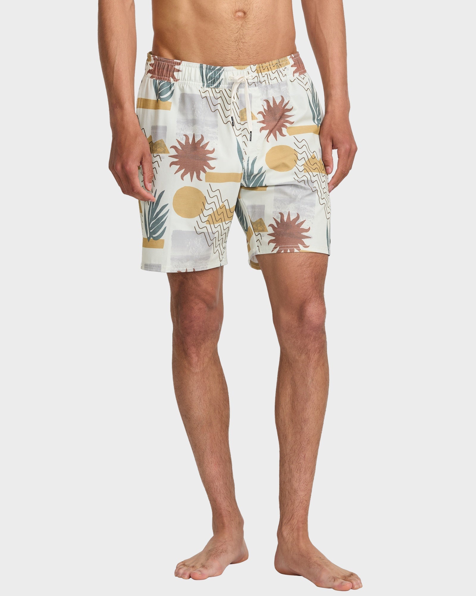 Mens Atlas 17" Elastic Swim Shorts - S | RVCA AU