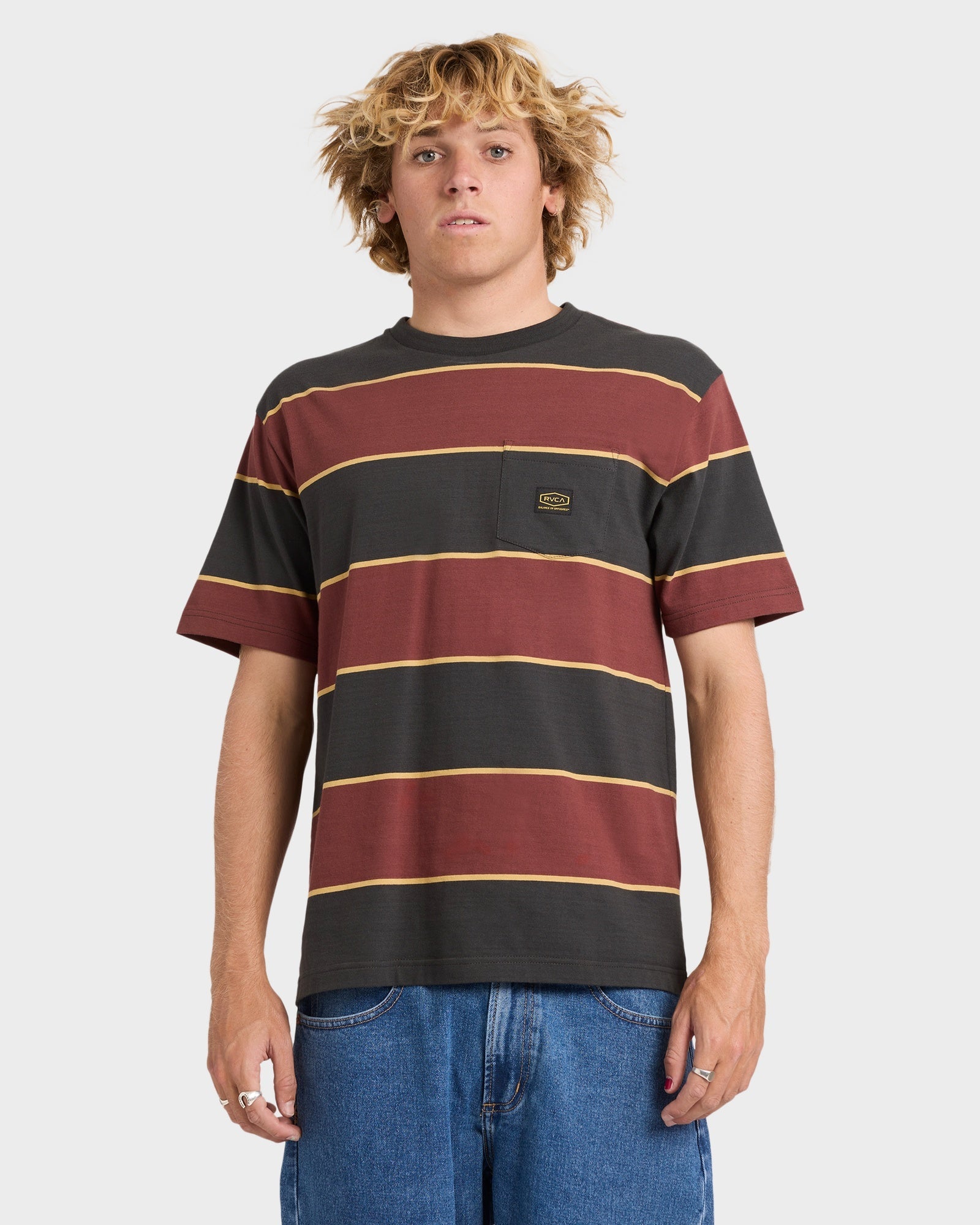 Mens Dayshift Stripe T-Shirt – RVCA AU