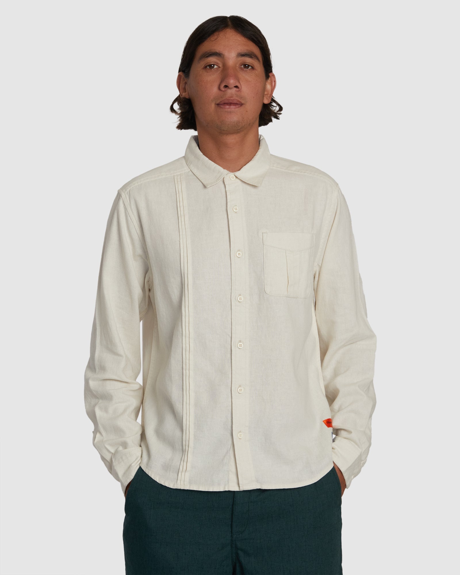 Mens Spun Spirit Studio Long Sleeve Shirt – RVCA AU