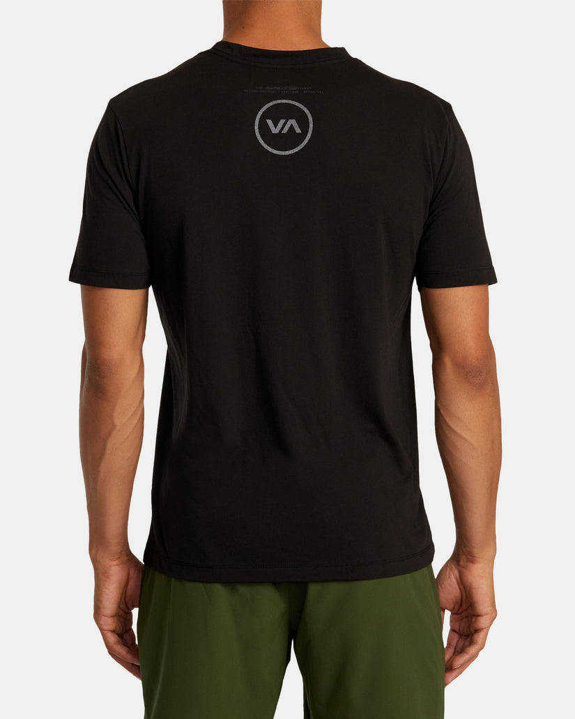 Mens VA Circle Splitter T-Shirt - Black | RVCA AU