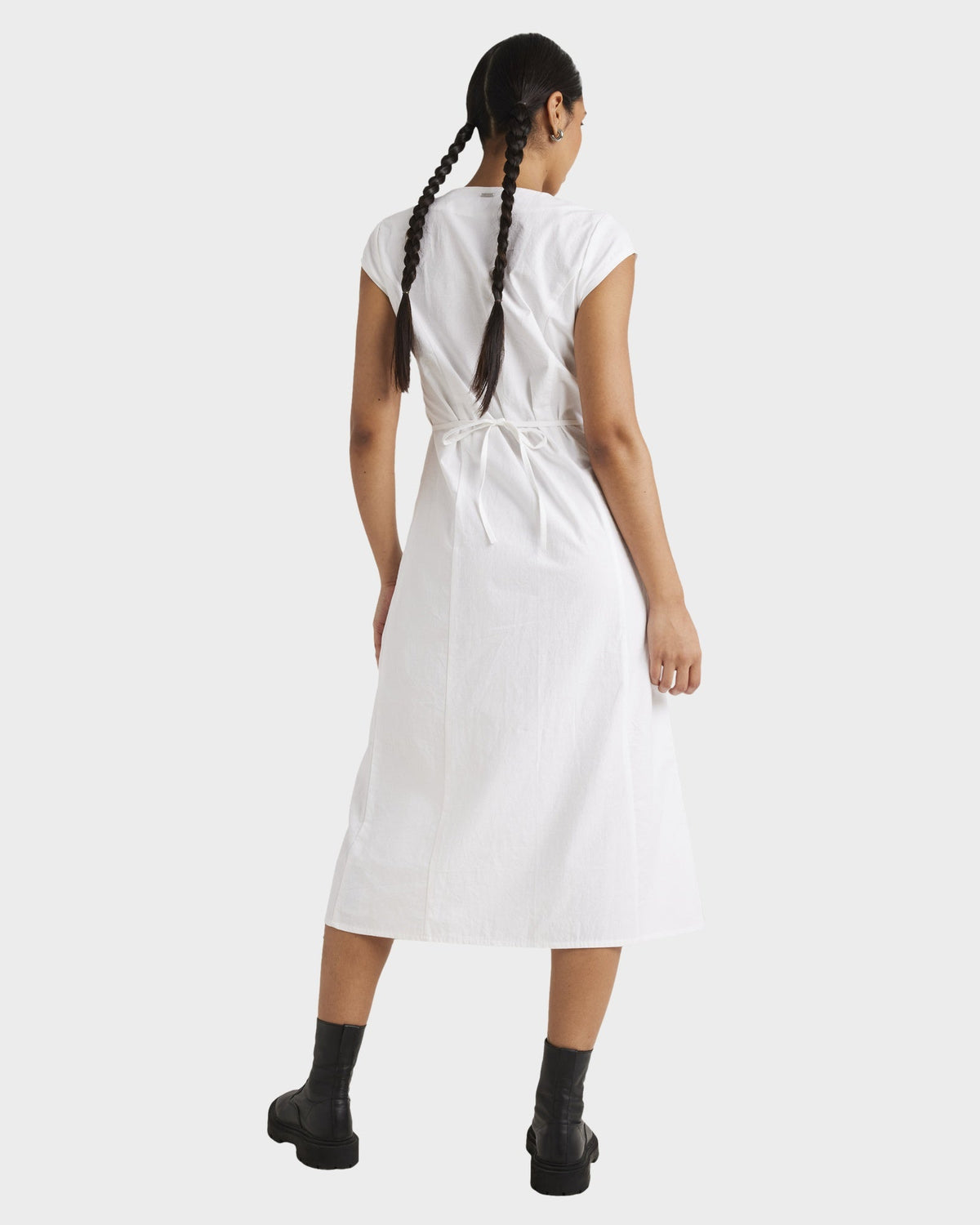 Womens Understated Midi Dress – White – RVCA Australia