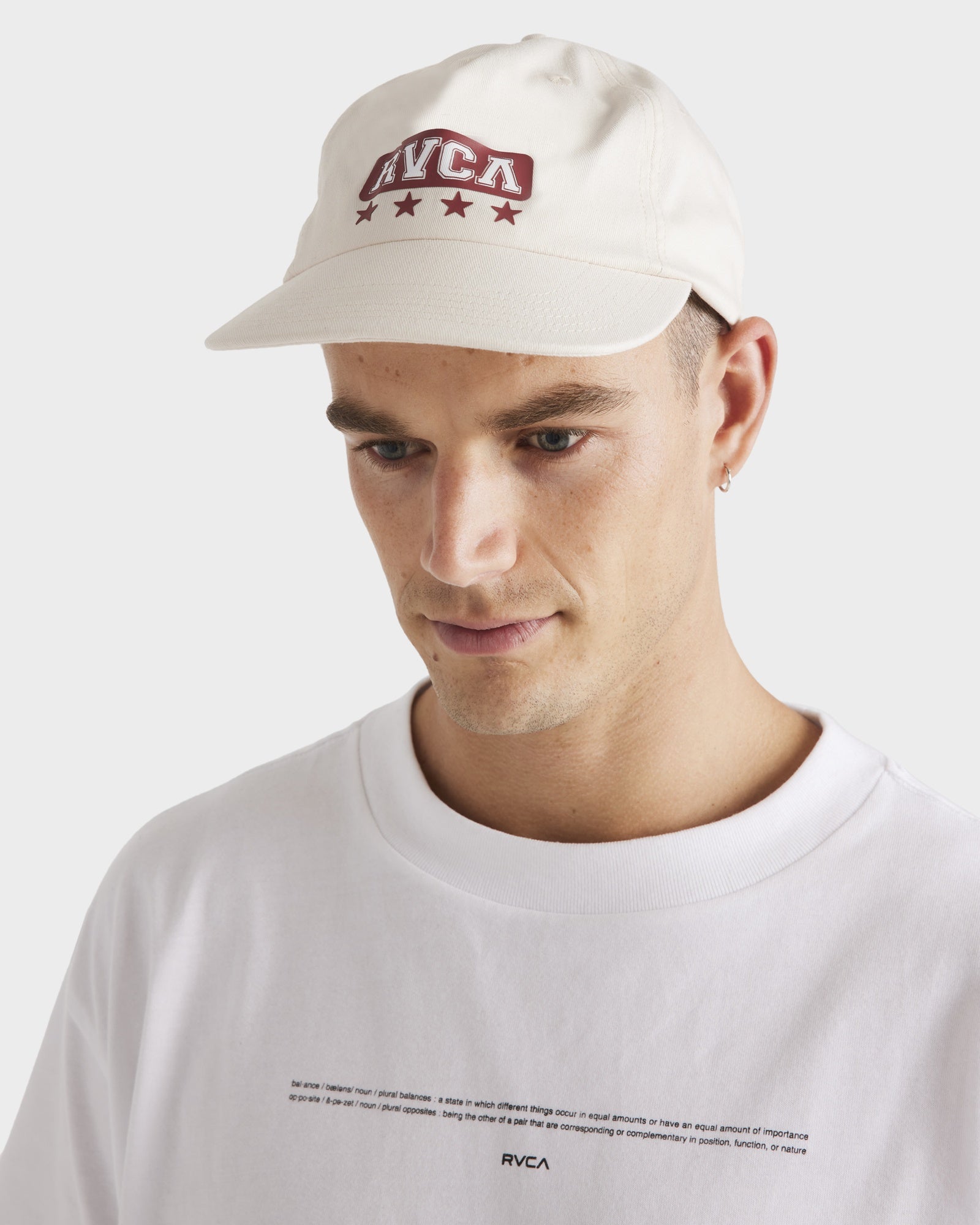 Mens RVCA 4Star Snapback Cap - 1SZ | RVCA AU