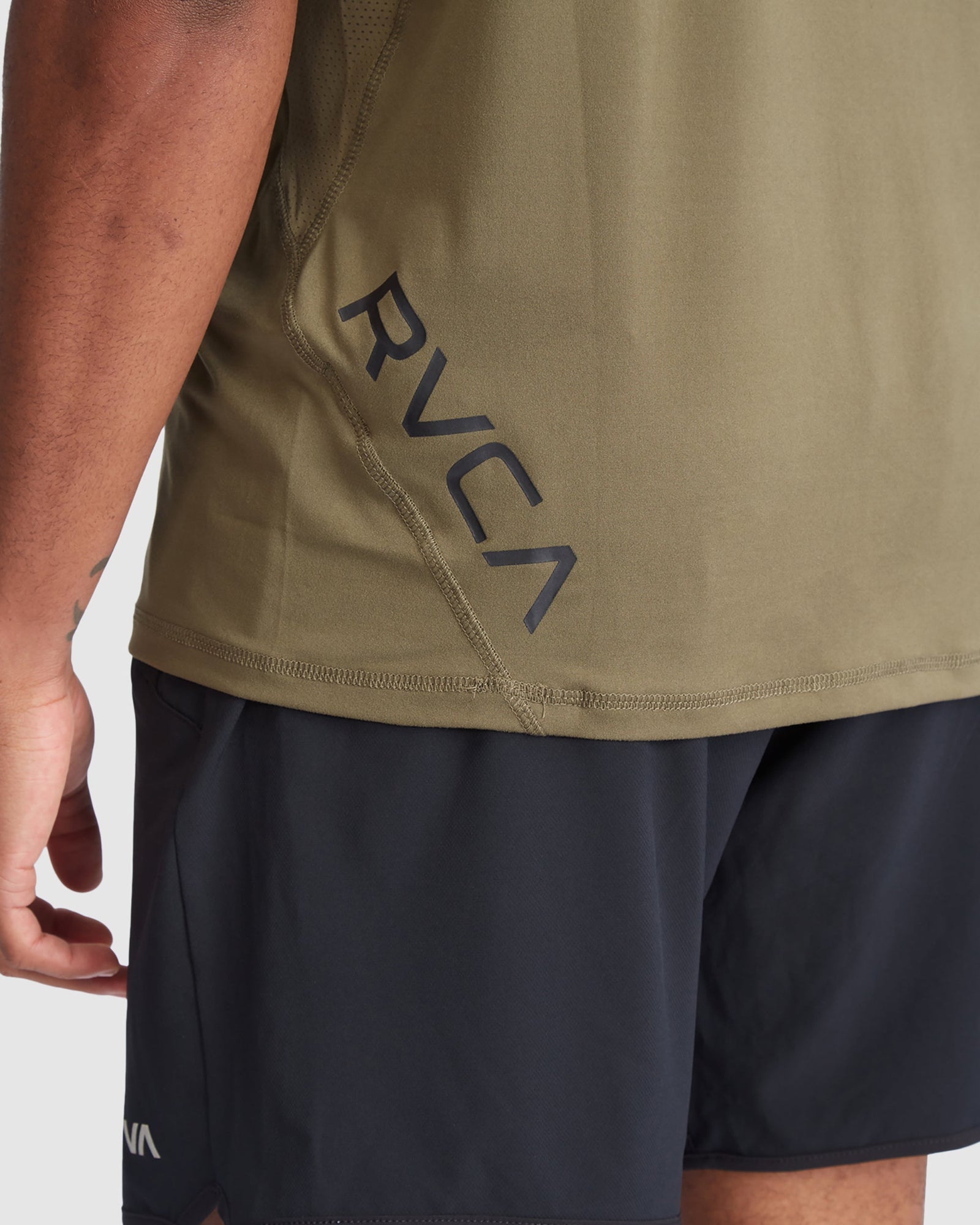 Mens Sport Vent T-Shirt – Olive – RVCA Australia