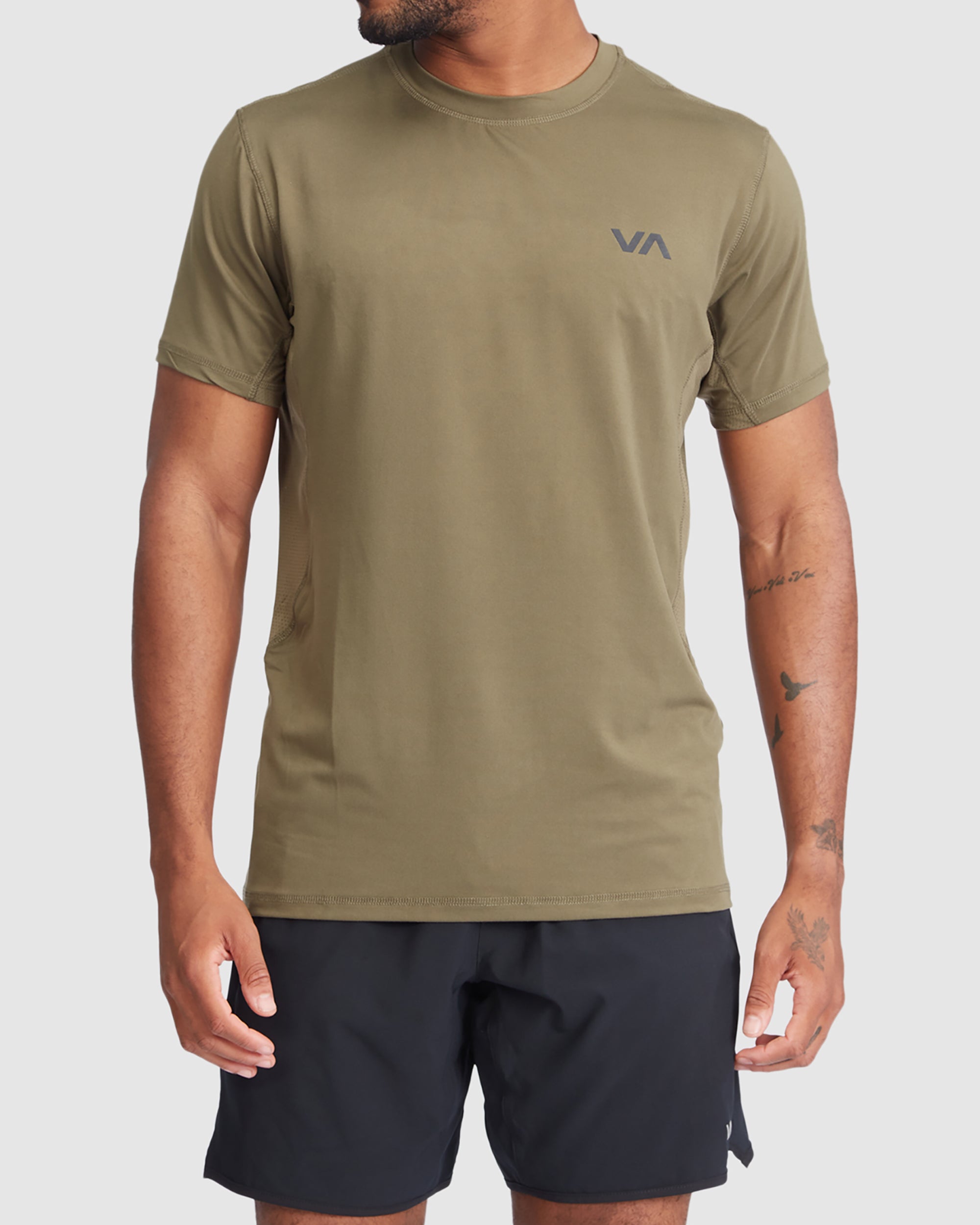 Mens Sport Vent T-Shirt - Olive | RVCA AU