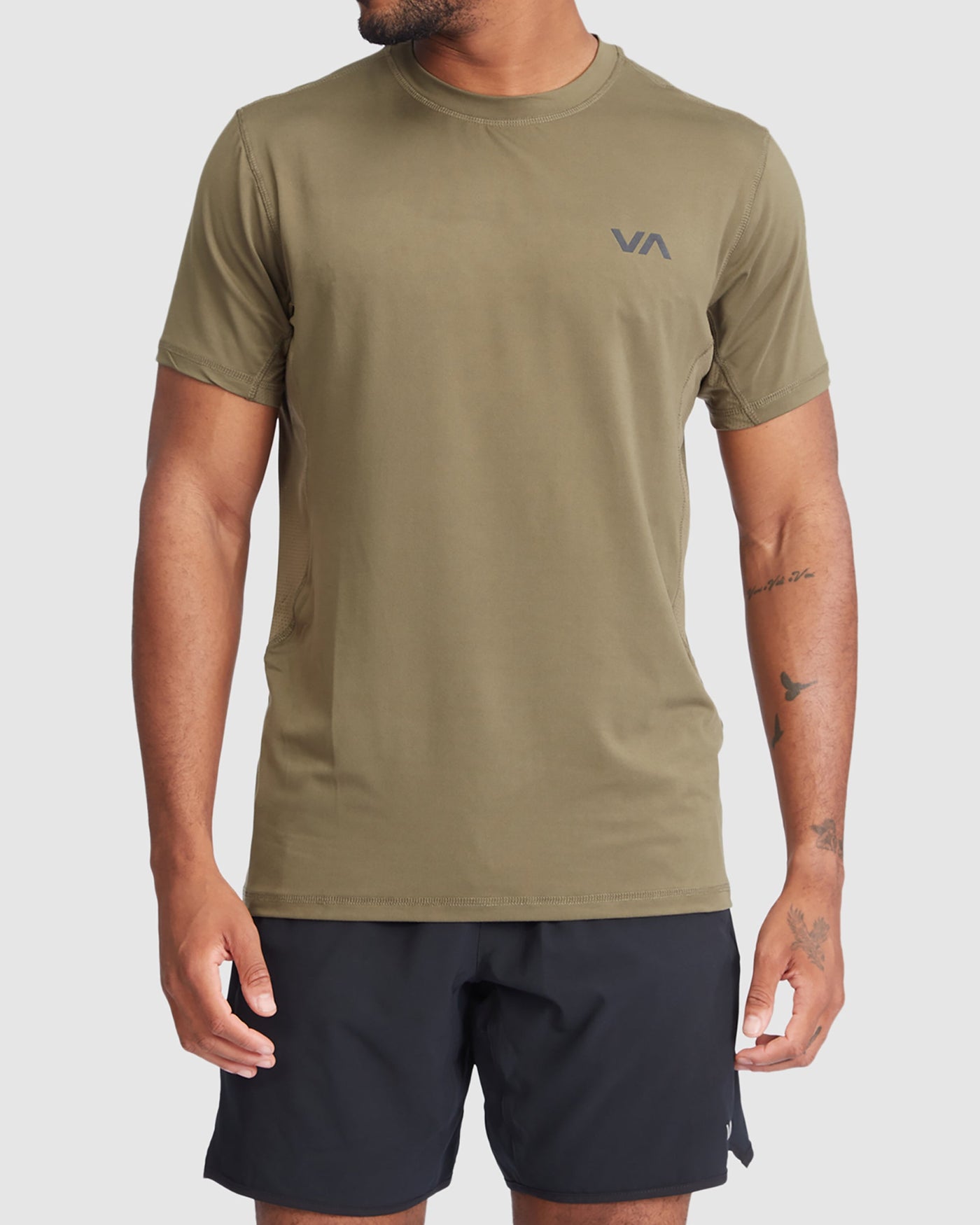 Mens Sport Vent T-Shirt – Olive – RVCA Australia